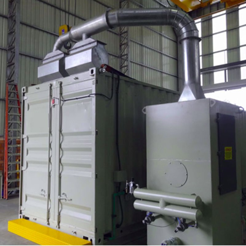 Portable Shipping Container Blast Room » Abrasive Sand Blasting Spray ...