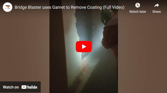 Bridge Blaster Uses Garnet to Remove Coating » Blast Booths Spray Paint ...