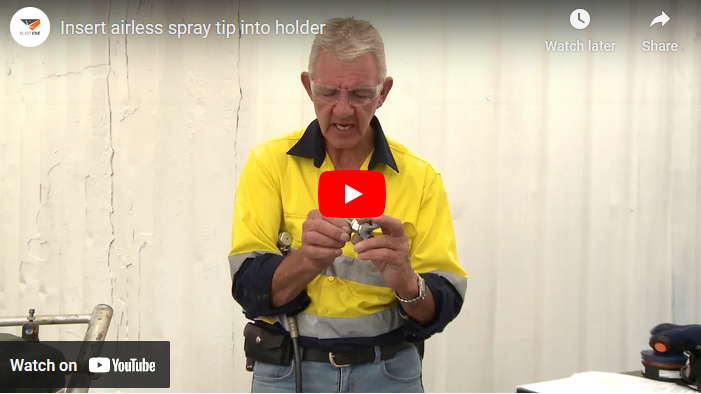 Insert airless spray tip into holder » Blast Booths Spray Paint Booths ...