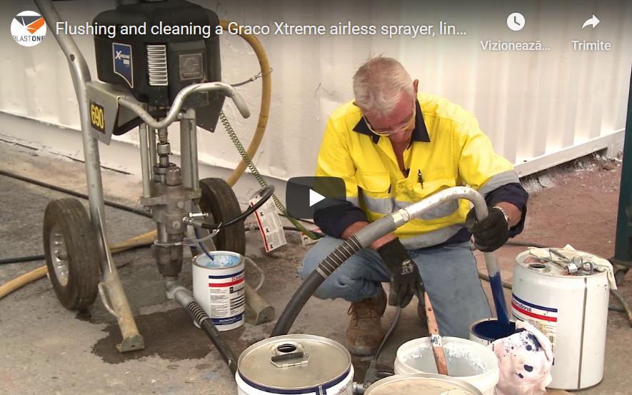 Flushing and cleaning a Graco Xtreme airless sprayer, lines and gun » Blast Booths Spray Paint ...