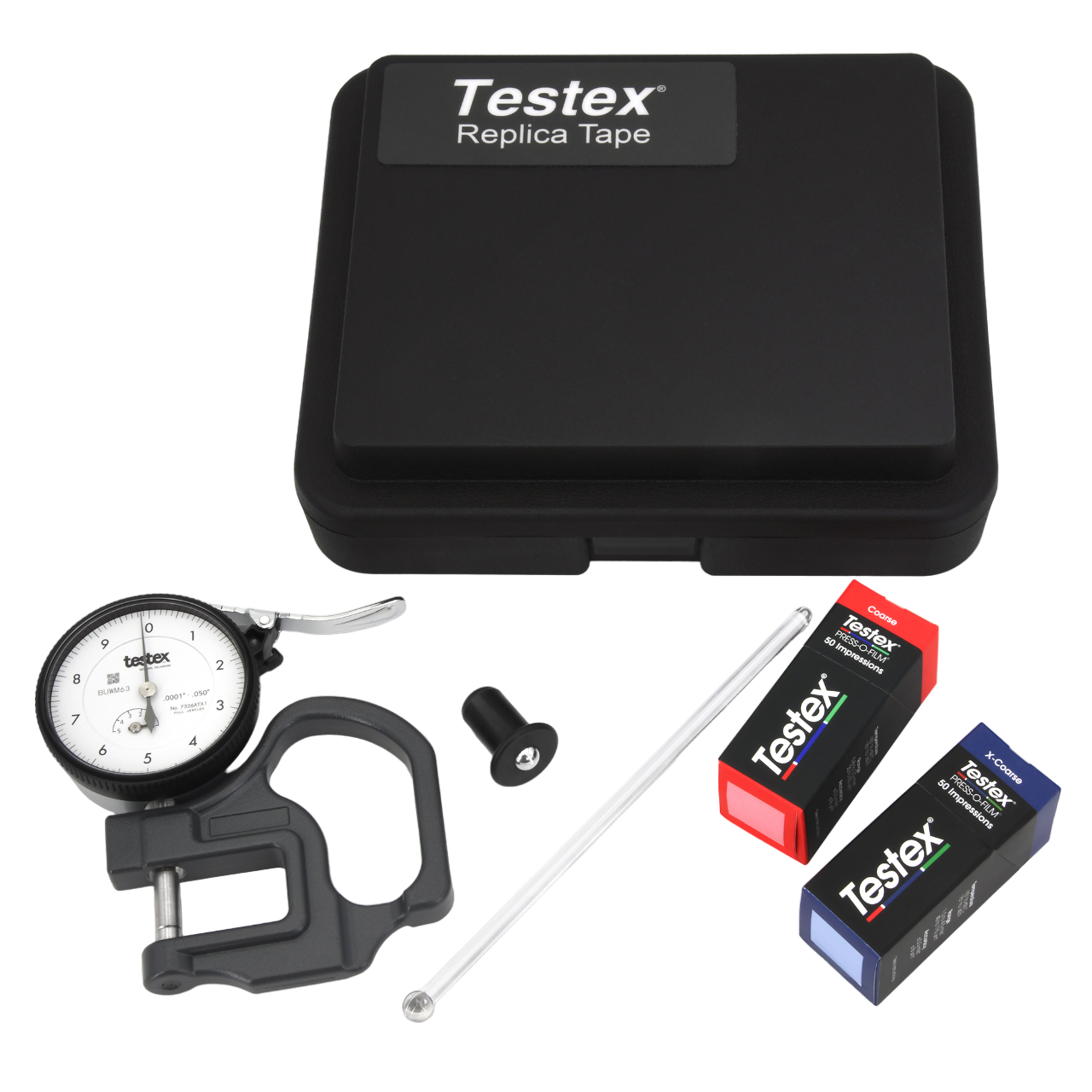 DeFelsko® Testex Micrometer Dial Thickness Gages | Precision Surface ...